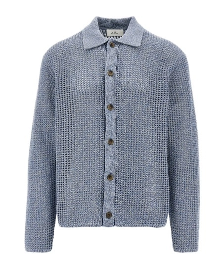LES DEUX Gerald Open Knit Shirt
