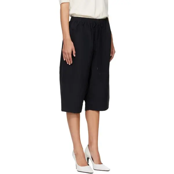 ENTIRE STUDIOS Drawstring Shorts With An Elastic Waistband