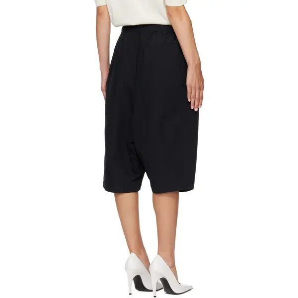 ENTIRE STUDIOS Drawstring Shorts With An Elastic Waistband