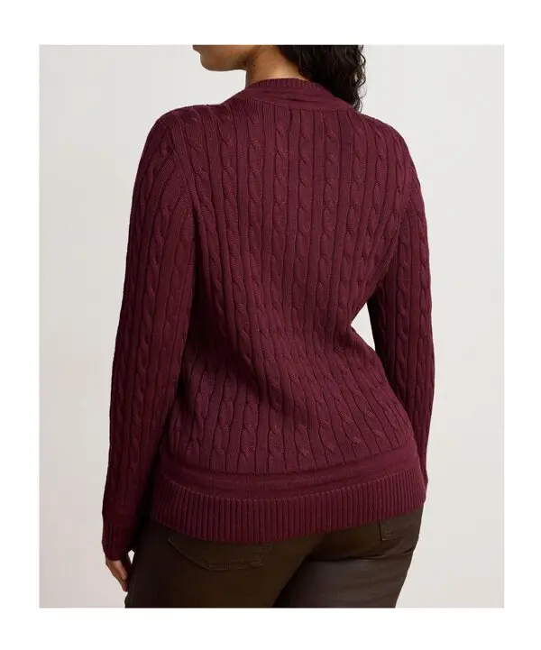 Ralph Lauren V-neck Cable Knit Sweater