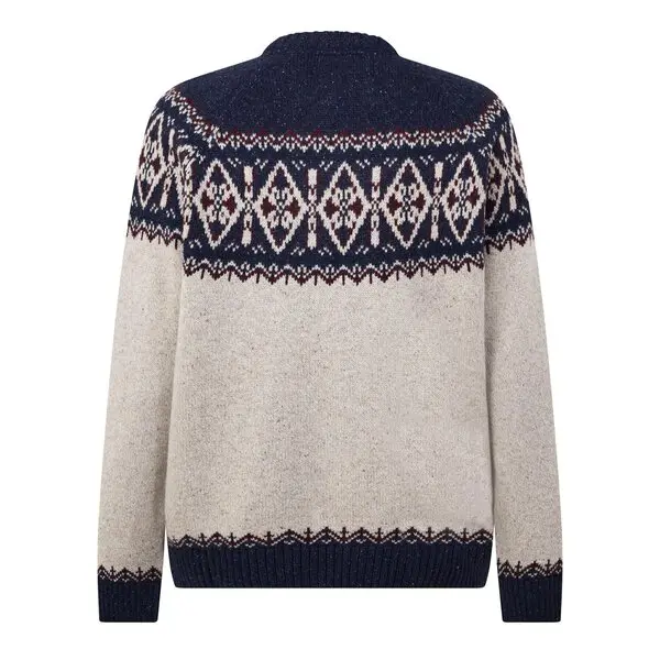 Barbour Crew Neck Fair Isle Knit Sweater