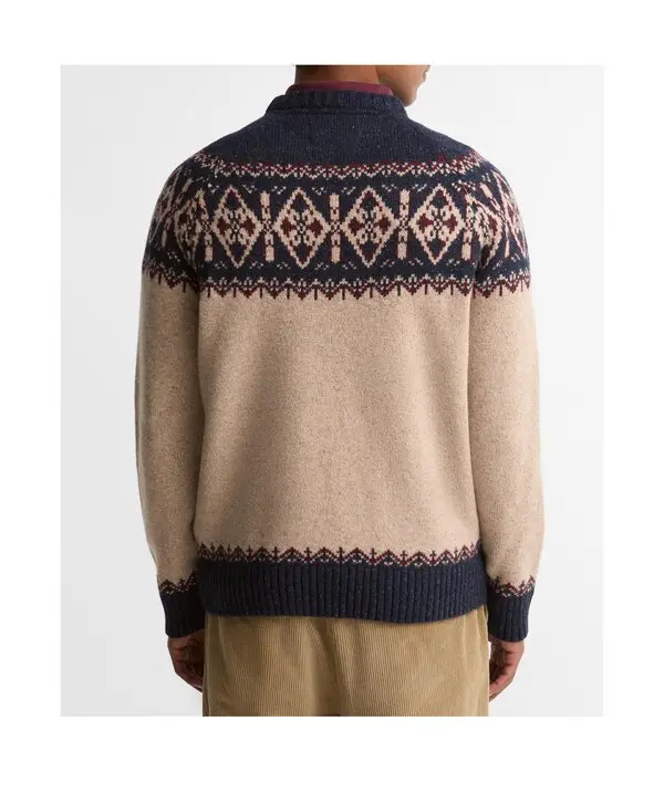 Barbour Crew Neck Fair Isle Knit Sweater