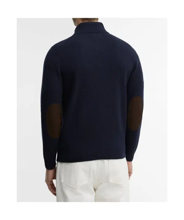 Barbour Button Mock Neck Knit Sweater