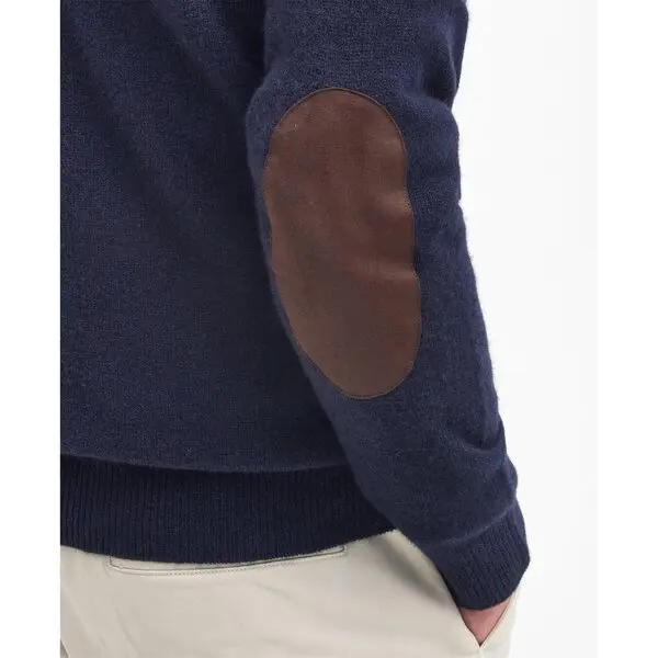 Barbour Button Mock Neck Knit Sweater