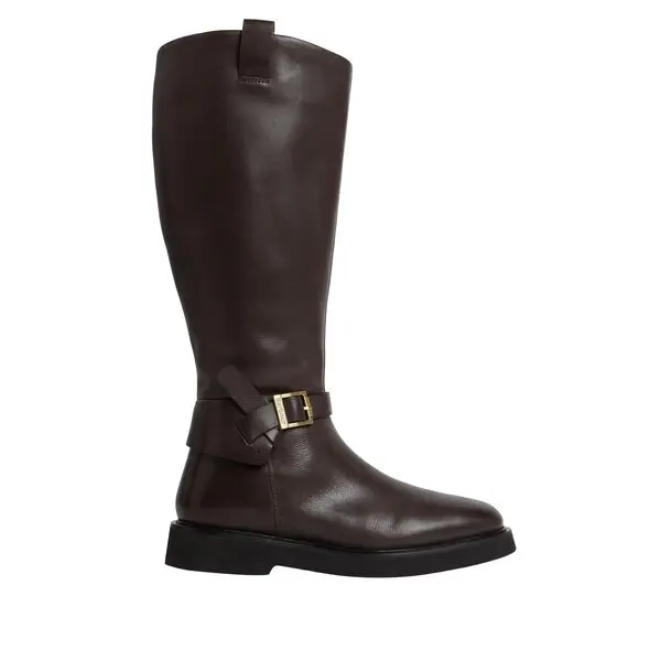 Barbour Buckle Leather Knee-high Riding Boots