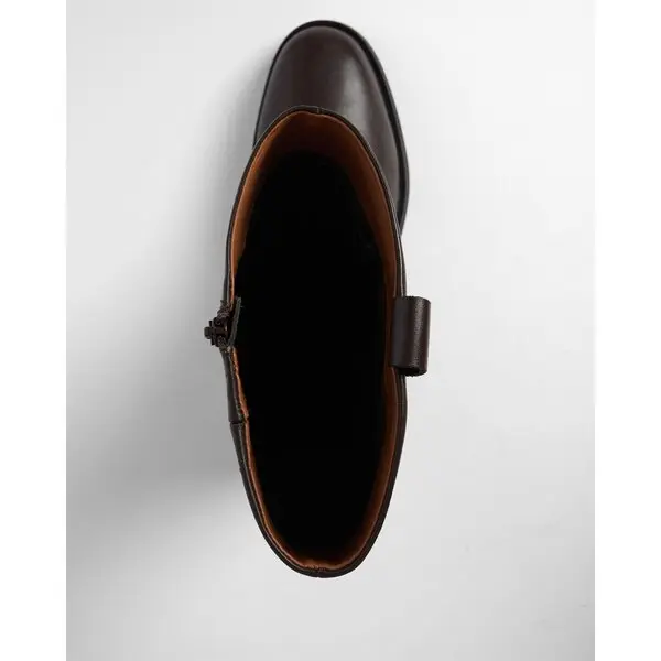 Barbour Buckle Leather Knee-high Riding Boots