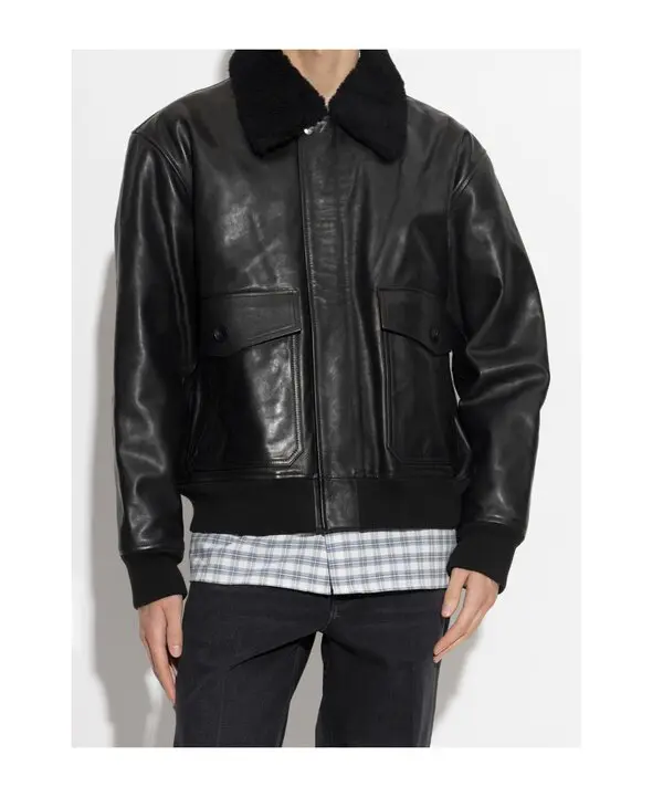 A.p.c. Long-sleeve Leather Jacket