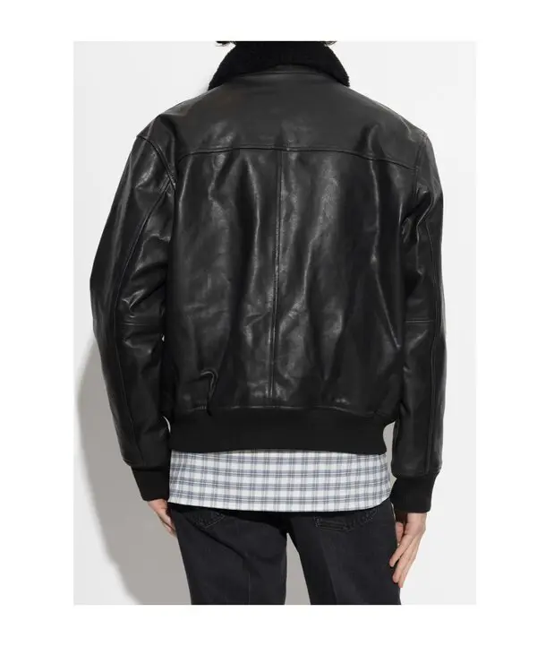 A.p.c. Long-sleeve Leather Jacket