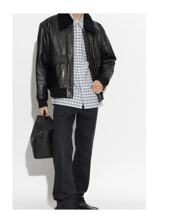 A.p.c. Long-sleeve Leather Jacket