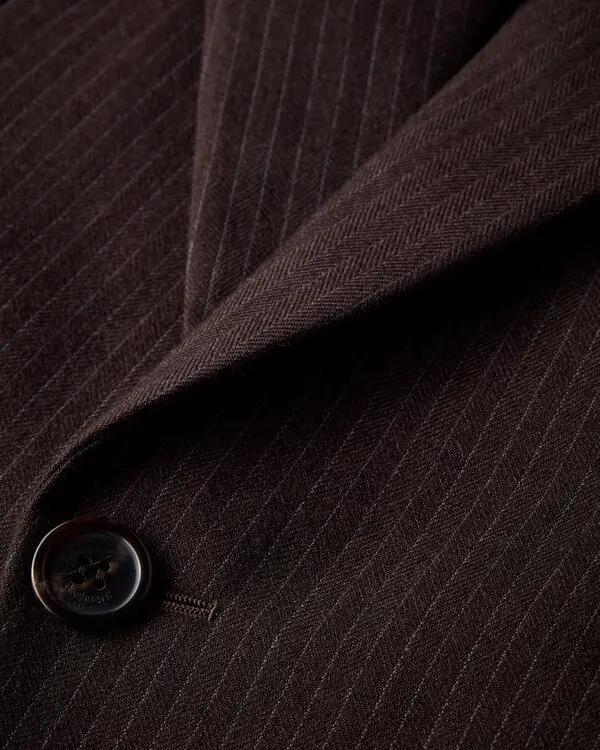 Saint Laurent Pinstripe-pattern Peak-lapel Blazer