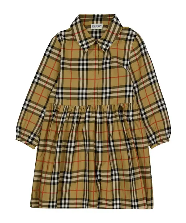 Burberry Long Sleeve Shirt Dress - No
