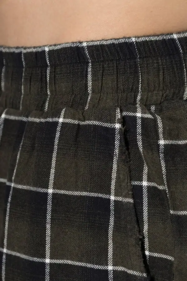 MISBHV Checked Casual Trousers