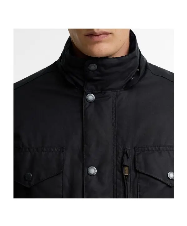 Barbour Waxed Cotton Hooded Field Jacket