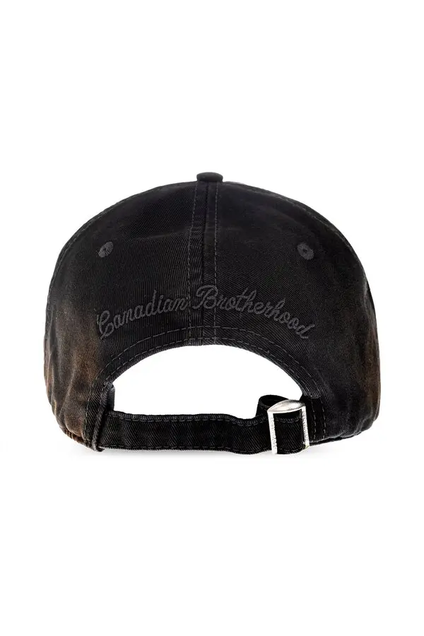 Dsquared2 Logo-embroidered Distressed Baseball Cap