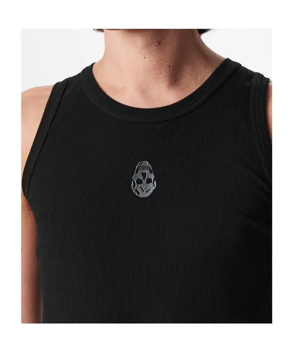 Alexander McQueen Fitted Ribbed Tank Top