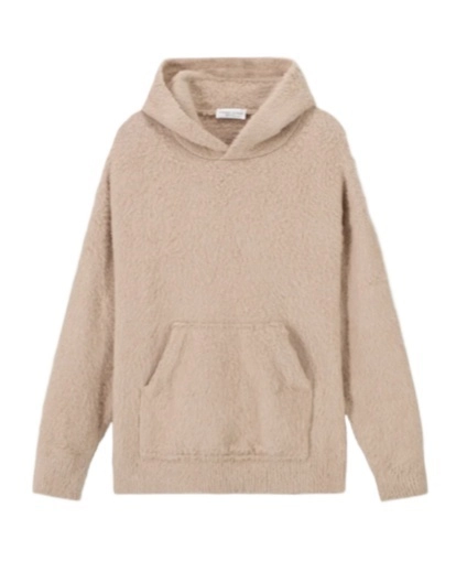 ROBERTO COLLINA Oversized Brushed Hooded Sweater - No