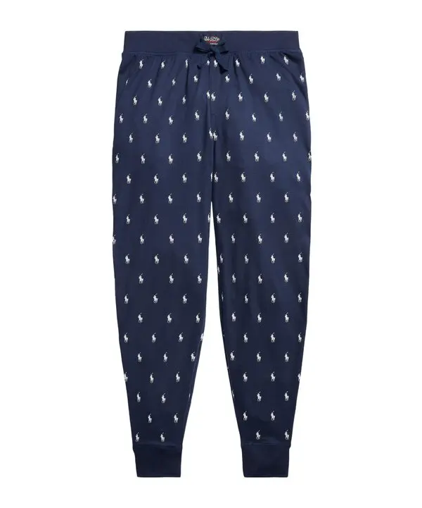 Polo Ralph Lauren All-over Pony Jersey Joggers - Blue