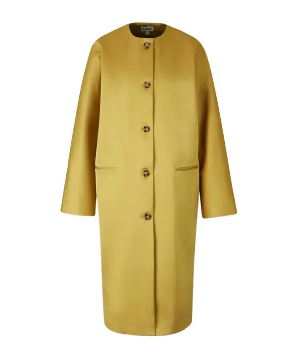 Staud Liz Buttoned Coat - Ginger