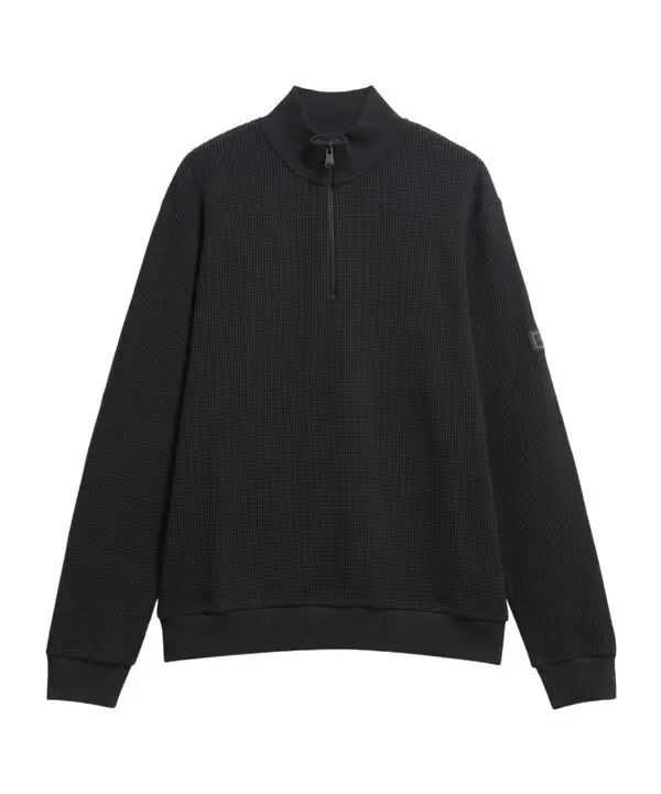 Barbour Quarter-zip Stand Collar Sweatshirt