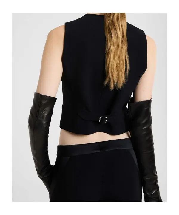 Ermanno Scervino Tailored Cady Waistcoat With Satin Lapels