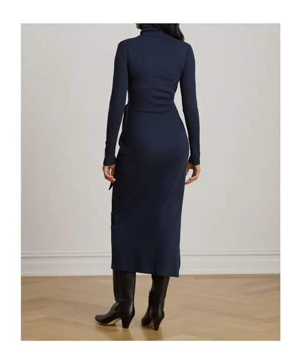 Ralph Lauren Turtleneck Midi Dress - Black