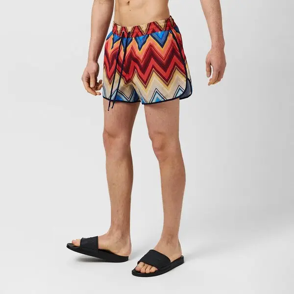 Missoni Zigzag Print Beach Swim Shorts