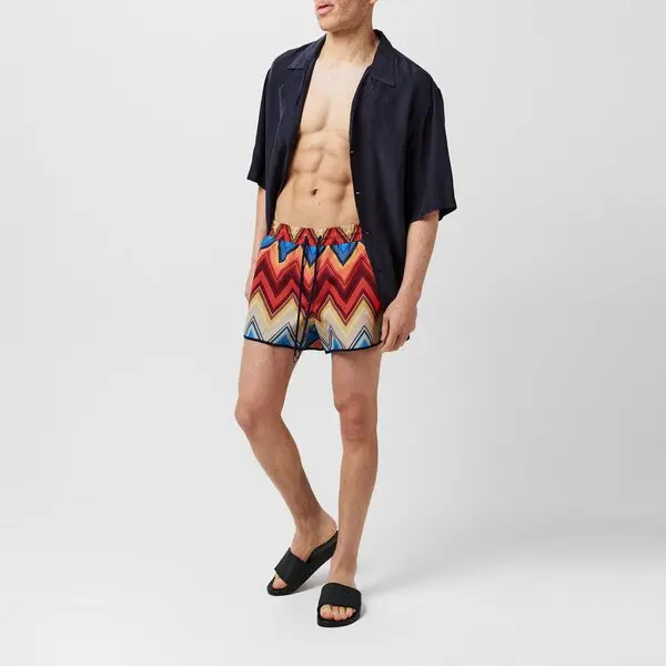 Missoni Zigzag Print Beach Swim Shorts