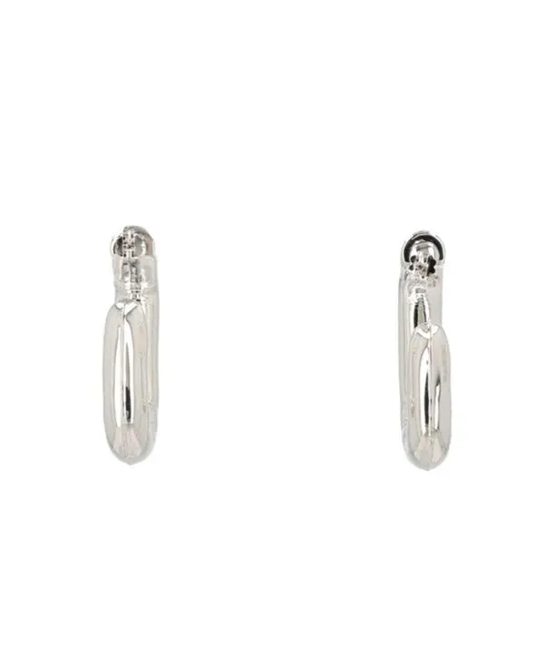 Rabanne Chunky Hoop Earrings - Silver
