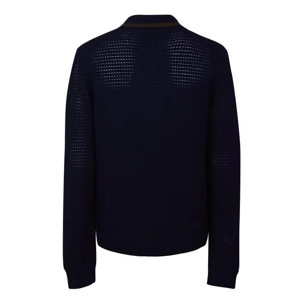 Casablanca Long Sleeve Knit Polo