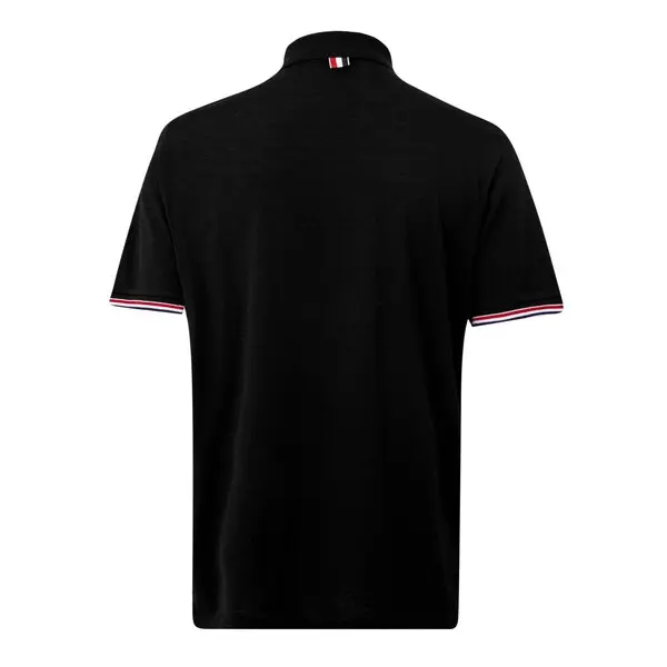 Thom Browne Short Sleeve Knit Polo Shirt