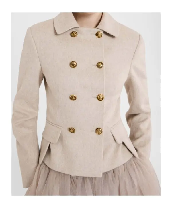 Ermanno Scervino Double-breasted Peplum Jacket - No