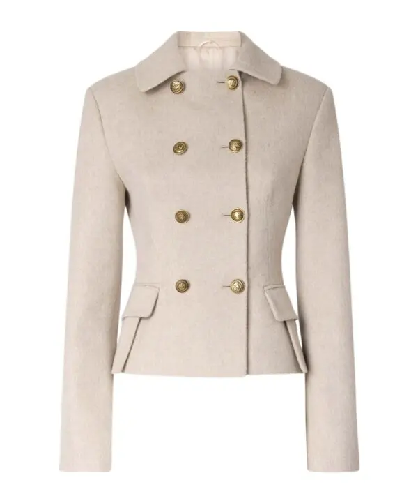 Ermanno Scervino Tailored Double-breasted Fitted Jacket With Heraldic Buttons