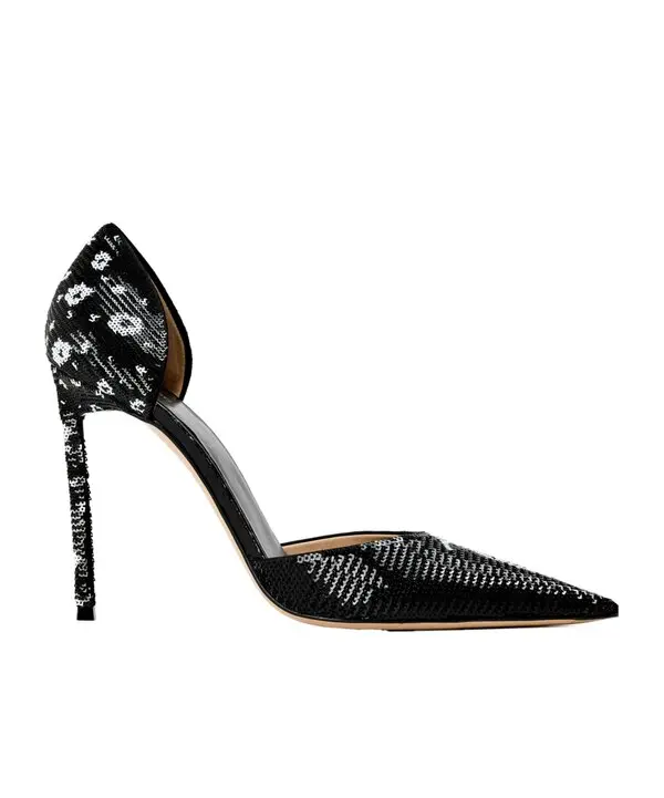 TOM FORD Sequin D'orsay Stiletto Pumps - Black