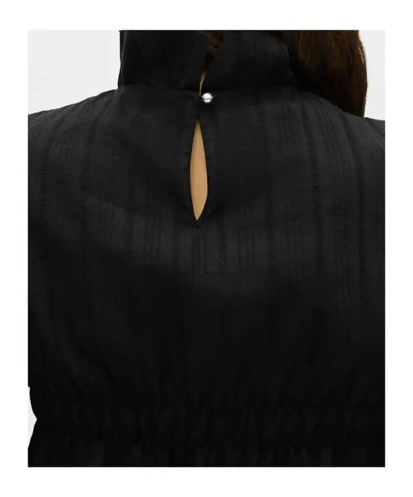 ANN DEMEULEMEESTER Smocked Ruffled Blouse