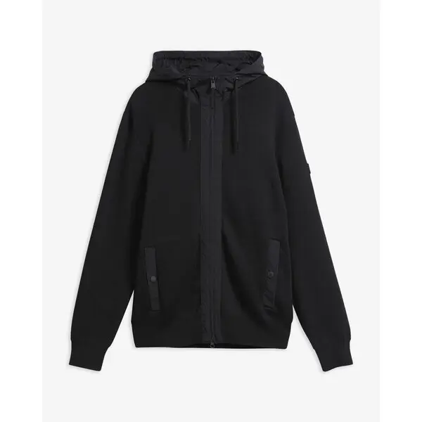Barbour Long Sleeve Hooded Zip Knit Jacket