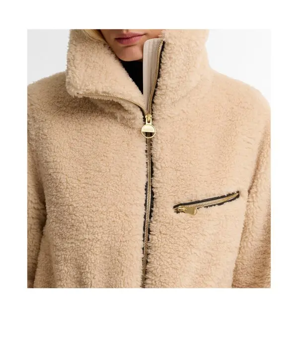 Barbour Cream Teddy Fleece Coat