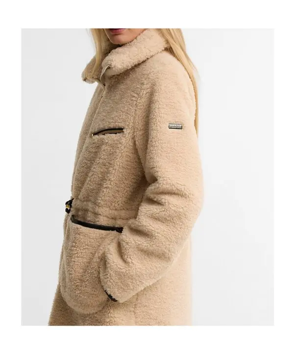 Barbour Cream Teddy Fleece Coat