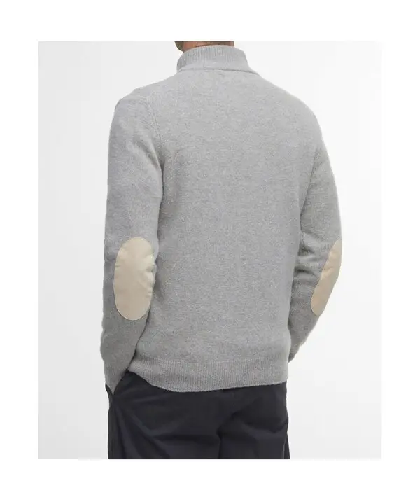 Barbour Button Mock Neck Knit Sweater