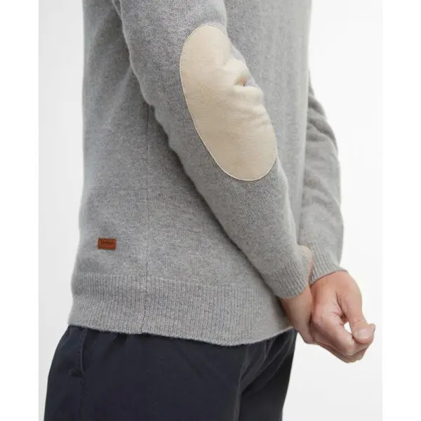 Barbour Button Mock Neck Knit Sweater