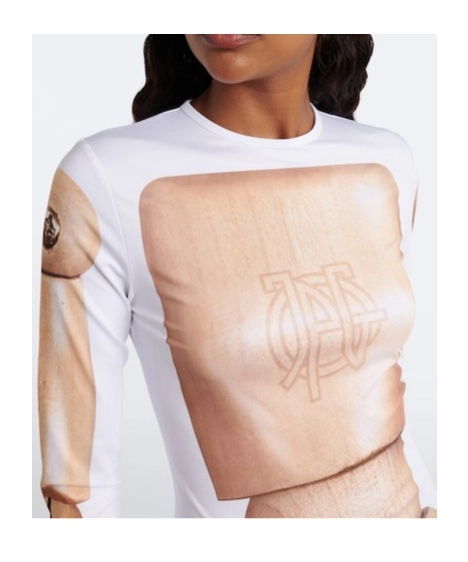 JEAN PAUL GAULTIER Trompe Lœil Jersey Midi Dress