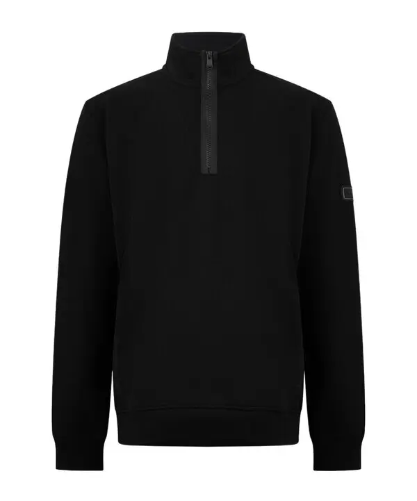 Barbour Quarter-zip Stand Collar Sweatshirt