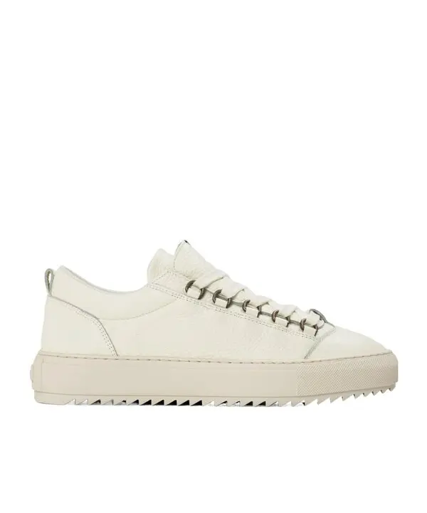 REPRESENT Grained Leather Thick Sole Low-top Sneakers