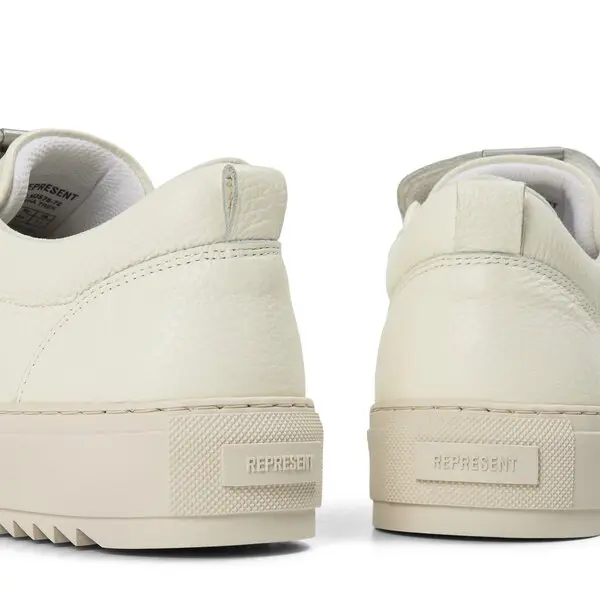 REPRESENT Grained Leather Thick Sole Low-top Sneakers
