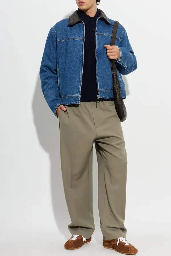 Bottega Veneta Long-sleeve Knitted Polo Shirt