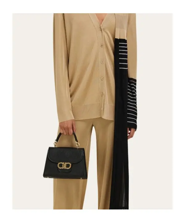 FERRAGAMO Top Handle Double Gancini