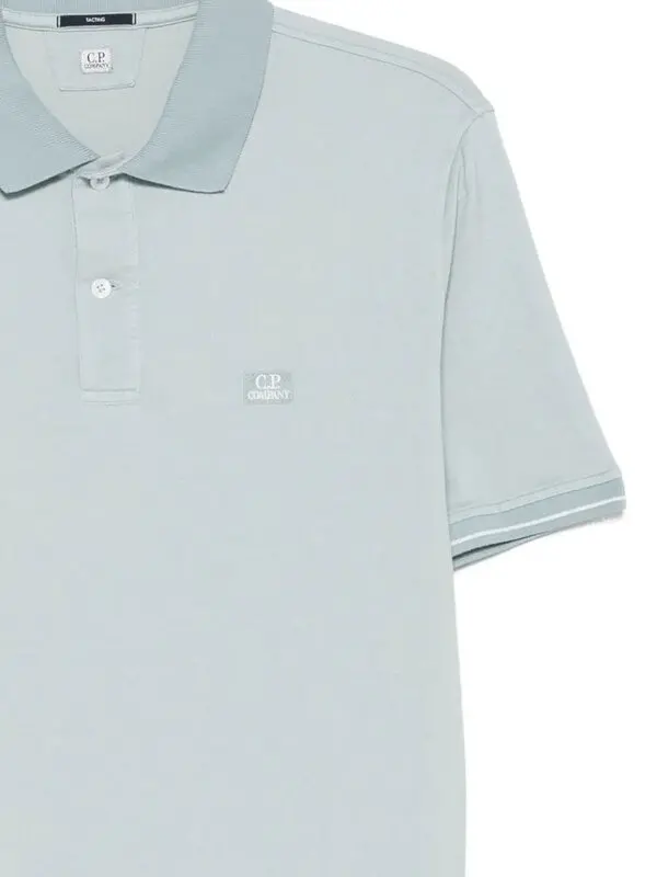 C.P. COMPANY Logo Piqué Polo Shirt