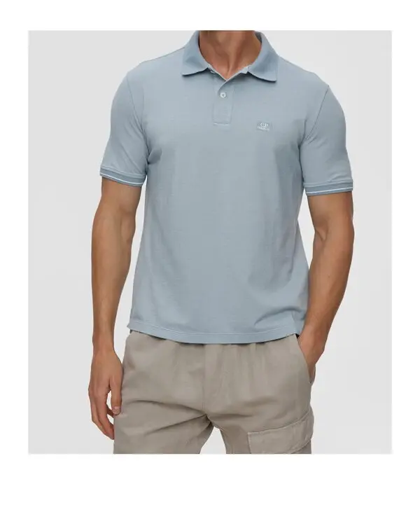 C.P. COMPANY Logo Piqué Polo Shirt