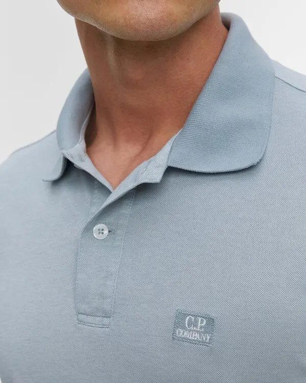 C.P. COMPANY Logo Piqué Polo Shirt