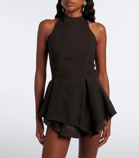 Magda Butrym Peplum Wool Top - No