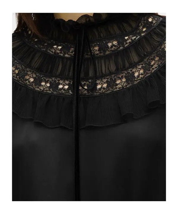ANN DEMEULEMEESTER Armida Ruffle Collar Mini Dress
